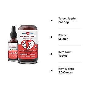 Cranberry for Dogs and Cats - Urinary Tract Support, Cat UTI, Bladder Support, Dog UTI, Bladder Stones and Incontinence Support