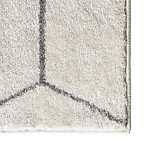 Unique Loom Trellis Frieze Collection Area Rug - Geometric (8' x 10', Ivory/ Gray)