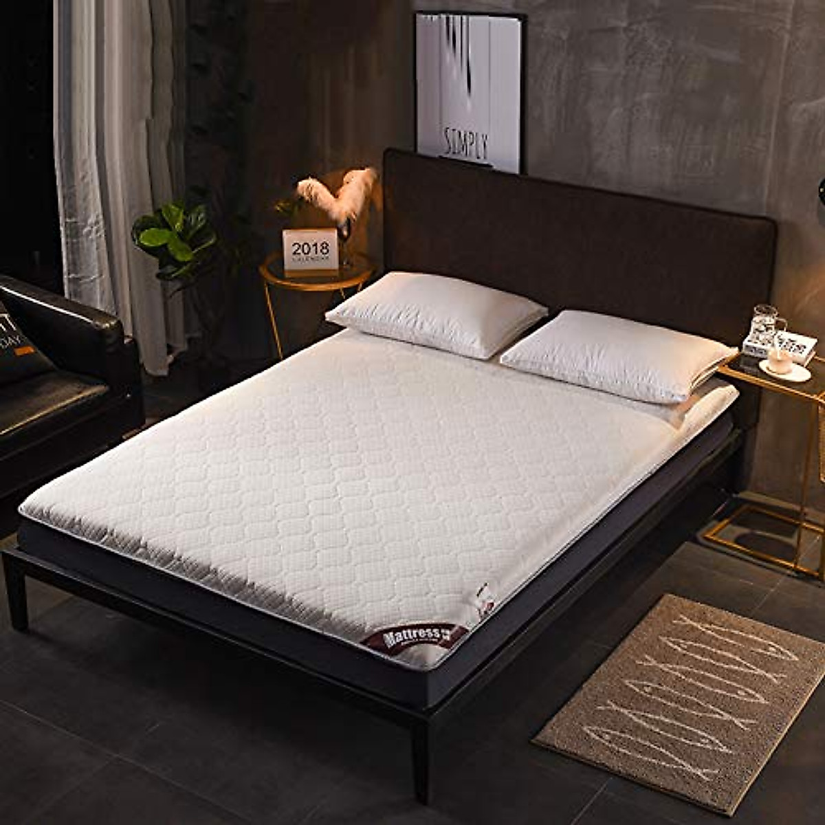 DULPLAY Memory Foam Tatami Mattress, Portable Mattress for Daily Use Bedroom Furniture Mattress Dormitory Bedroom-b 150x190cm(59x75inch)