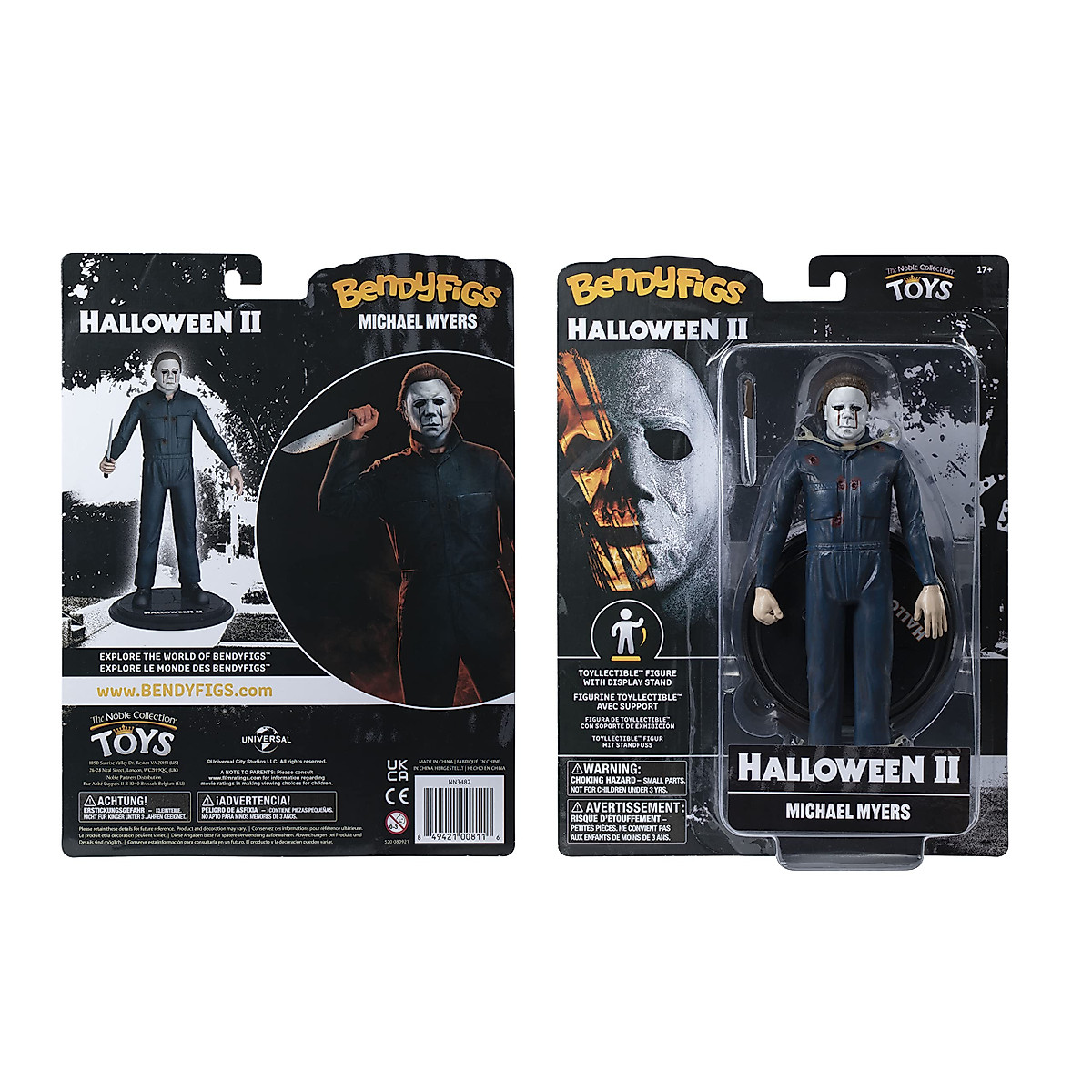 BendyFigs The Noble Collection Halloween II Michael Myers