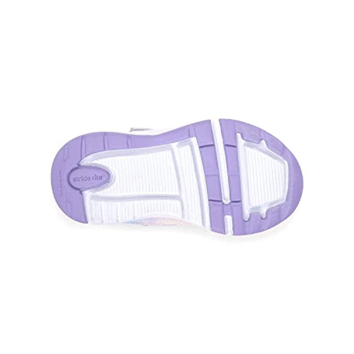 Stride rite Girls SR Lighted Glimmer Sneaker, Iridescent, 10 Wide Toddler