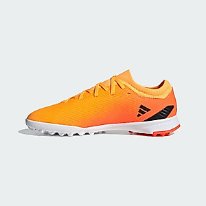 adidas X SPEEDPORTAL.3 Turf Football Shoe, Solar Gold/Black/Team Solar Orange, 6 US Unisex Big Kid
