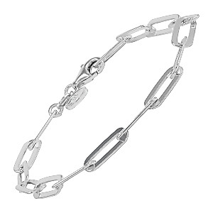 Silpada 'Falling Paperclips' Chain Bracelet in Sterling Silver, 7.25"