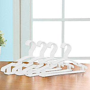 GoodtoU Baby Hangers Kids Hanger Plastic Toddler Hangers Childrens Infant White Hangers 80 Pack