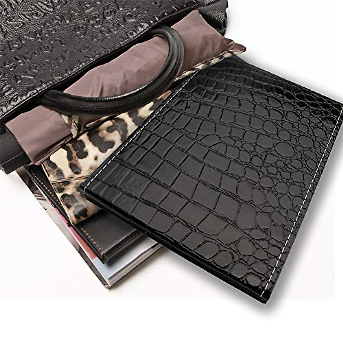 Oneuo Desktop Mirror, Portable Folding Vanity Mirror, Tabletop Mirror with Stand for Cosmetics Personal Beauty, Makeup Mirror