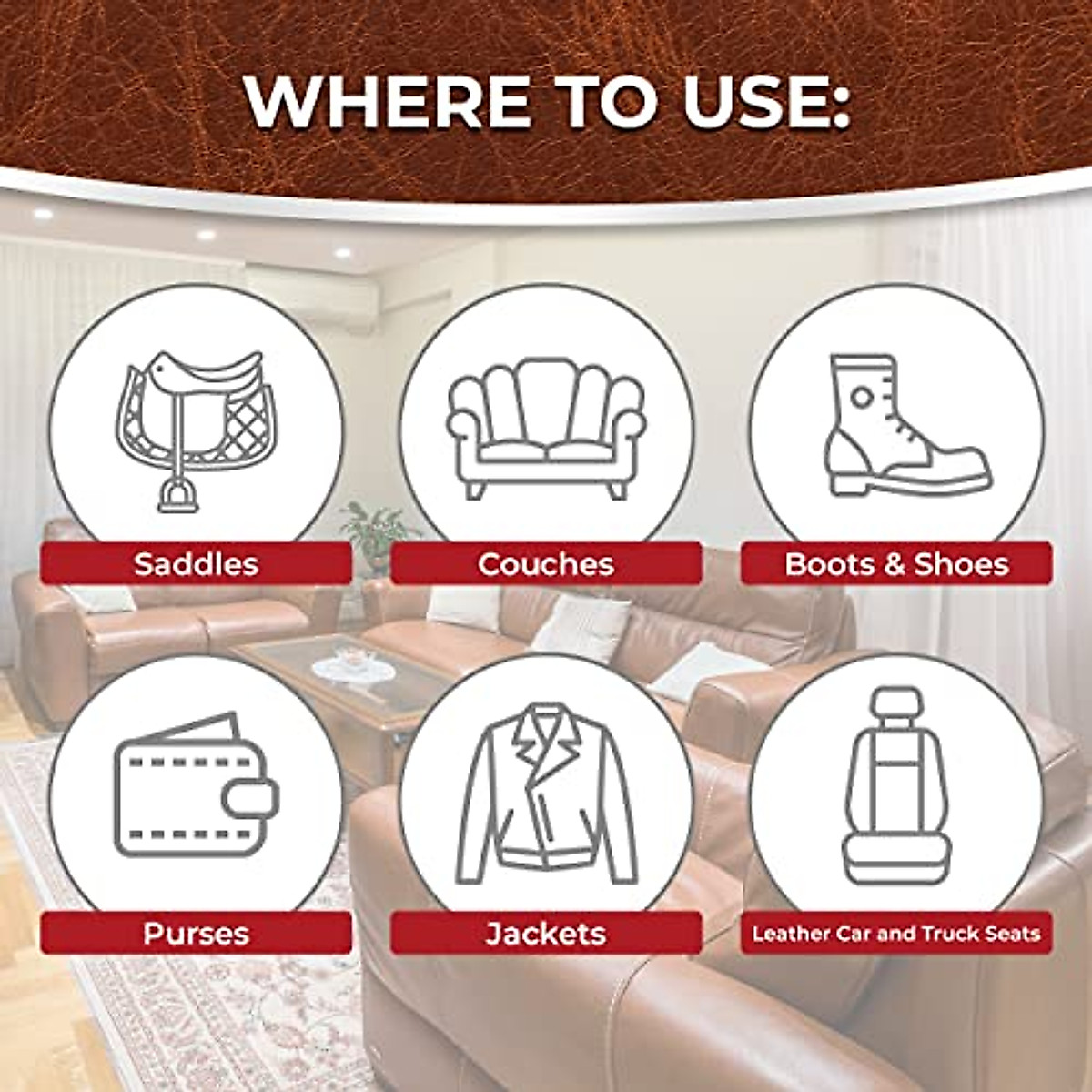 Leather Better Leather Conditioner for Furniture - Leather Cleaner and Restoration for Leather Couches, Boots and Shoes, Bags, Saddles and Tack, Jackets, and Car Seats/Leather Softener (10.4 oz)