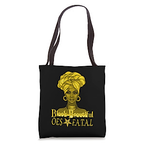 Order Of The Eastern Star OES Ring Diva Black Beautiful Tote Bag