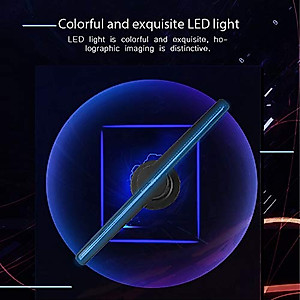 3D Hologram Advertising Display LED Fan, Holographic 3D Photos and Videos Projector for Store, Shop, Bar, Casino, Holiday Events Display (US Plug(110-240V))