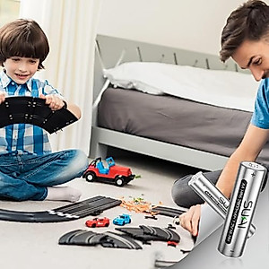 SUKAI Rechargeable AA Batteries 2800mAh High Capacity 1.2V, Per Charged Ni-MH AA Batteries Low Self Discharge NiMH Double A Battery - 12 Count