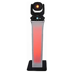 Rockville Adjustable Totem Moving Head Light Stand+Scrim+Bag, 8 ft. Black (RTP82B)