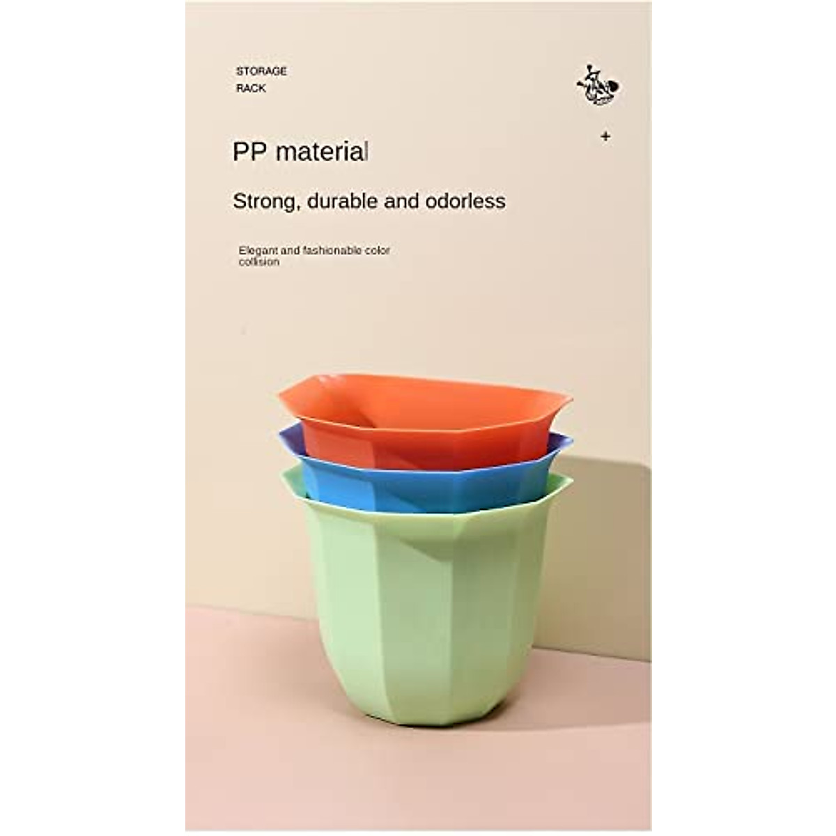 Kitchen Trash can Household Kitchen Waste countertop Cabinet Door Hanging Trash can Bathroom Dormitory Classification Debris Bucket