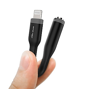 Tera Grand - Apple MFi Certified Lightning to Headphone Jack Audio Adapter, Durable Flexible Super Soft PVC Jacket iPhone 14/13/12/11 Pro Pro Max Plus Mini SE XS XR X 8/7/6, iPad Pro Air