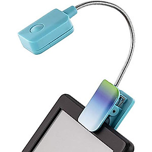 WITHit French Bull Clip On Book Light – Ombre – Square LED Reading Light for Books and eBooks, Reduced Glare, Portable and Lightweight, Cute Bookmark Light for Kids and Adults, Batteries Included
