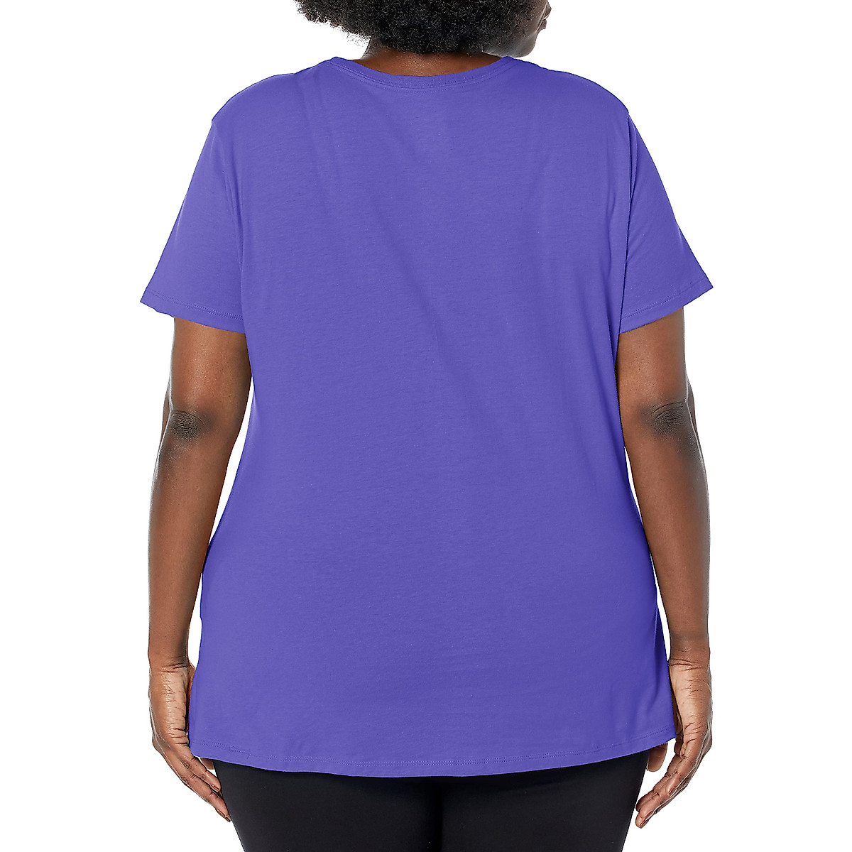 Just My Size Plus-Size Pure Cotton Jersey T-Shirt, Wide Classic Crewneck Tee for Women