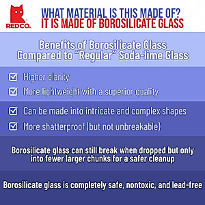 Red Co. 8" Glass Christmas Tree Tabletop Display Decoration with Assorted Glass Ornaments, Holiday Season Decor, Set of 3