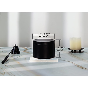 Aroparc Candle Tins 8oz with Lids, 24 Pack Seamless Bulk Candle Containers for Candle Making Supplies Wholesale Empty Candle Jars - Black