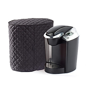 Covermates Keepsakes – Coffee Maker Cover – Dust Protection - Stain Resistant - Washable – Appliance Cover, Black