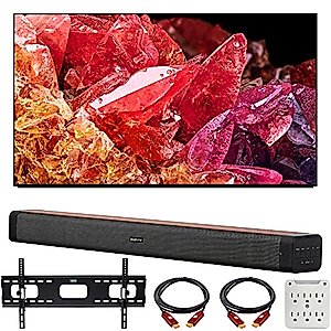 Sony XR65X95K 65" BRAVIA XR X95K 4K HDR Mini LED TV with Smart Google TV (2022 Model) Bundle with Deco Home 60W 2.0 Channel Soundbar, 37"-100" TV Wall Mount Bracket Bundle and 6-Outlet Surge Adapter