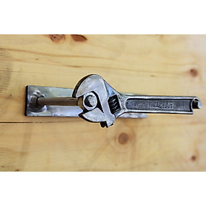 Toilet Paper Holder, Car Guy Gift, Wrench And Nut Bathroom Stand, Automotive Art, Toilet Paper Rack, Steampunk Bathroom Decor, Mancave Decor