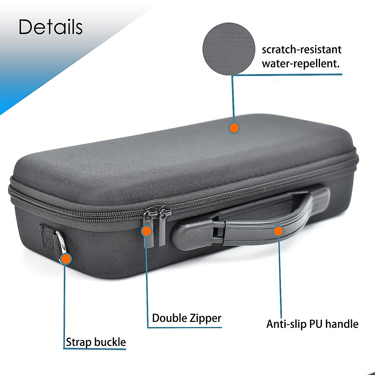 vgsion Carry Case Invisible Selfie Stick for Insta360 One X3 and One X2