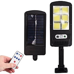 120 COB LED Solar PIR Street Light Motion Sensor Wall Lamp Outdoor Waterproof