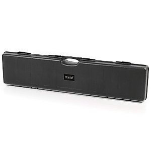 Merdia Black Large Hard Rifle Case with Convoluted Foam Outdoors Sporting Tactical Gun Case 53.93" AR Accessories | Rifle Bag | Hard Gun Cases for Rifles | Shotgun Case