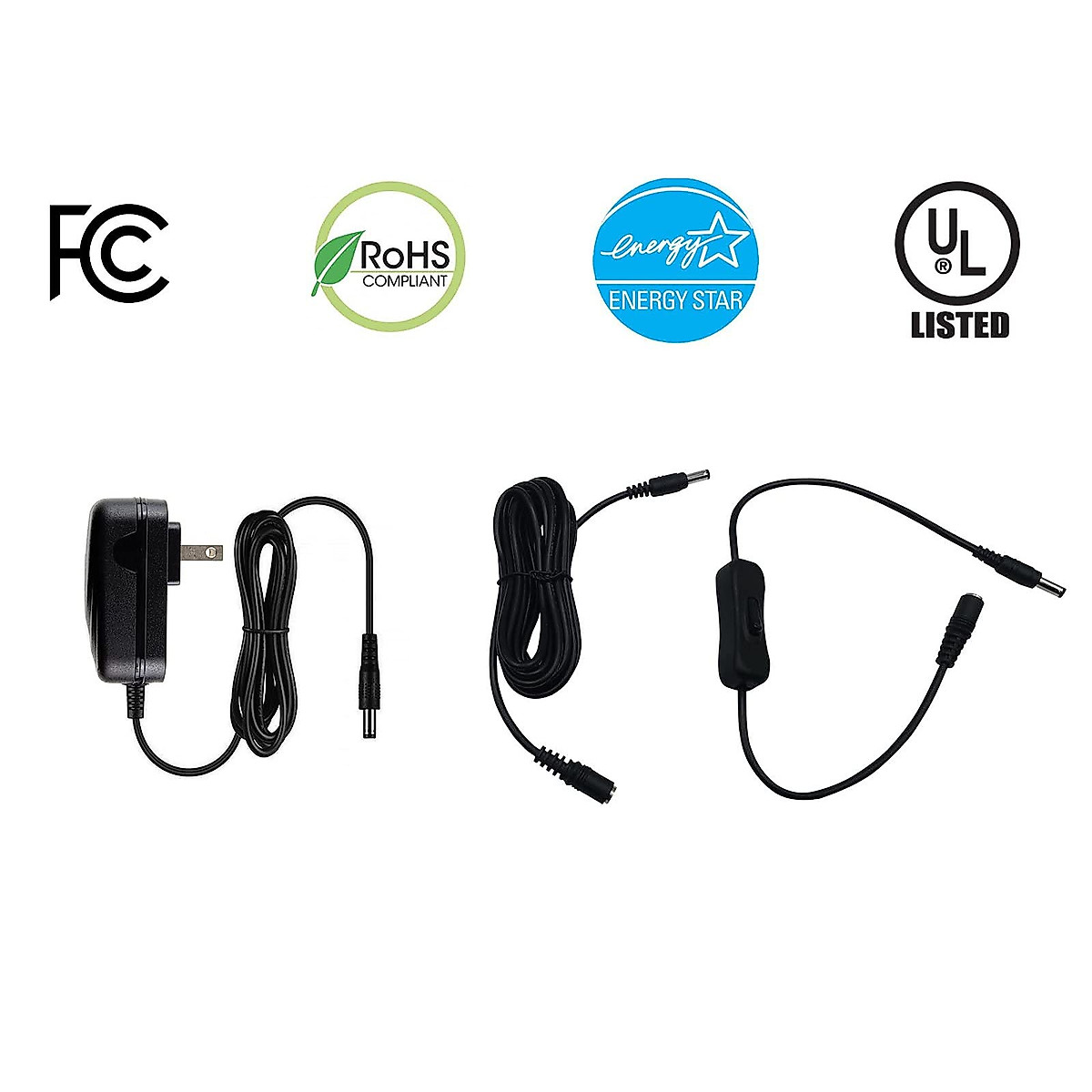 MyVolts 6V Power Supply Adaptor Compatible with/Replacement for VTech BM100, BM200 Digital Audio Baby Monitor - US Plug with Extension and ON/Off Switch