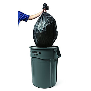 Rubbermaid Commercial FG264360GRAY BRUTE Heavy-Duty Round Waste/Utility Container, 44-gallon, Gray