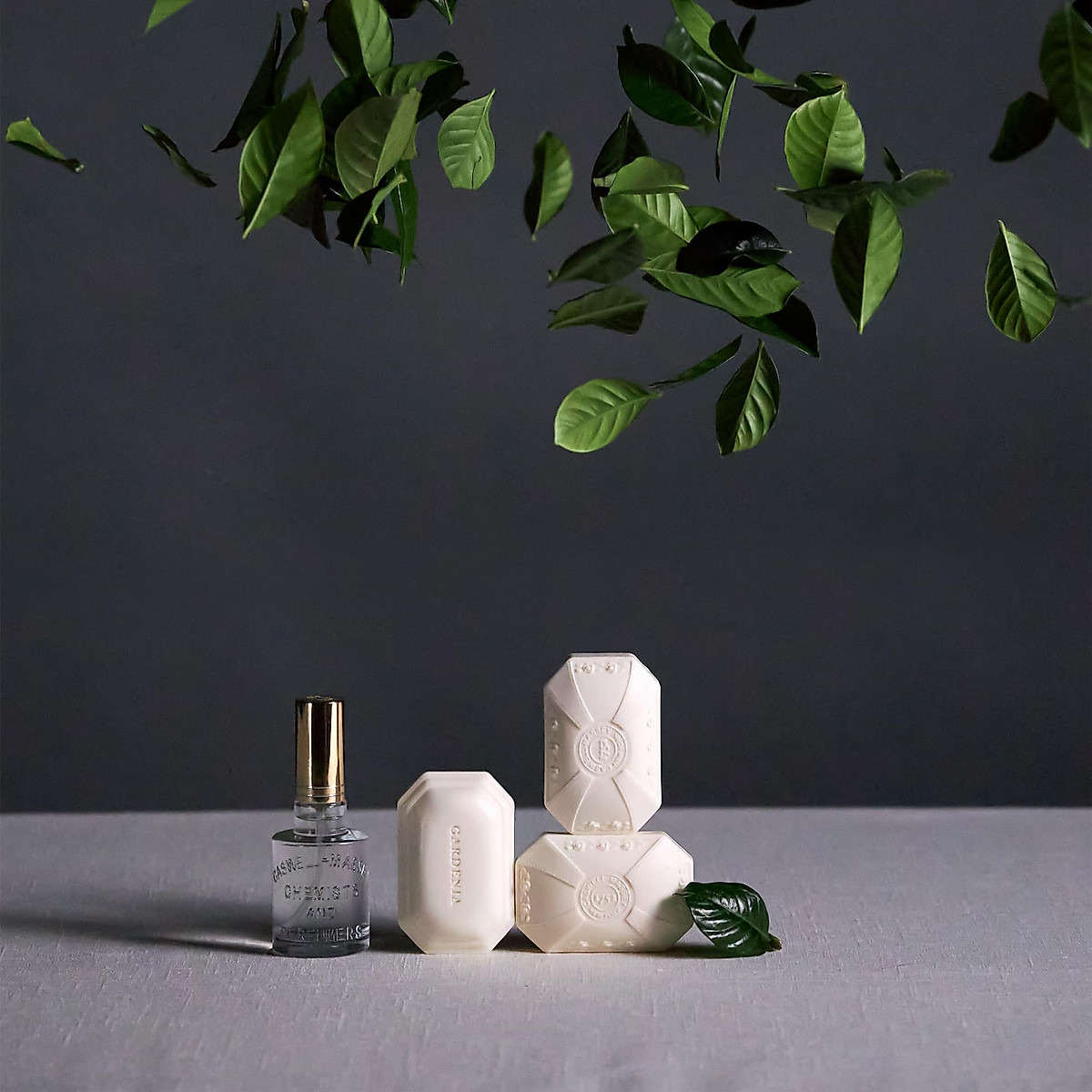 Caswell-Massey Castile Bar Soap, Womens Body Wash, Hand Soap, and Face Wash, Moisturizing Natural Body Soap for Bath or Shower, Gardenia, 3 (3.5 oz bar) Gift Set