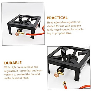 BESPORTBLE Gas Stove Outdoor Gas Burner Gas Bbq Portable Stove Burner 1 Set Single Burner Outdoor Stove Bbq Propane Stove Outdoor Gas Cooker Propane Single Burner Propane Stove Propane Burner