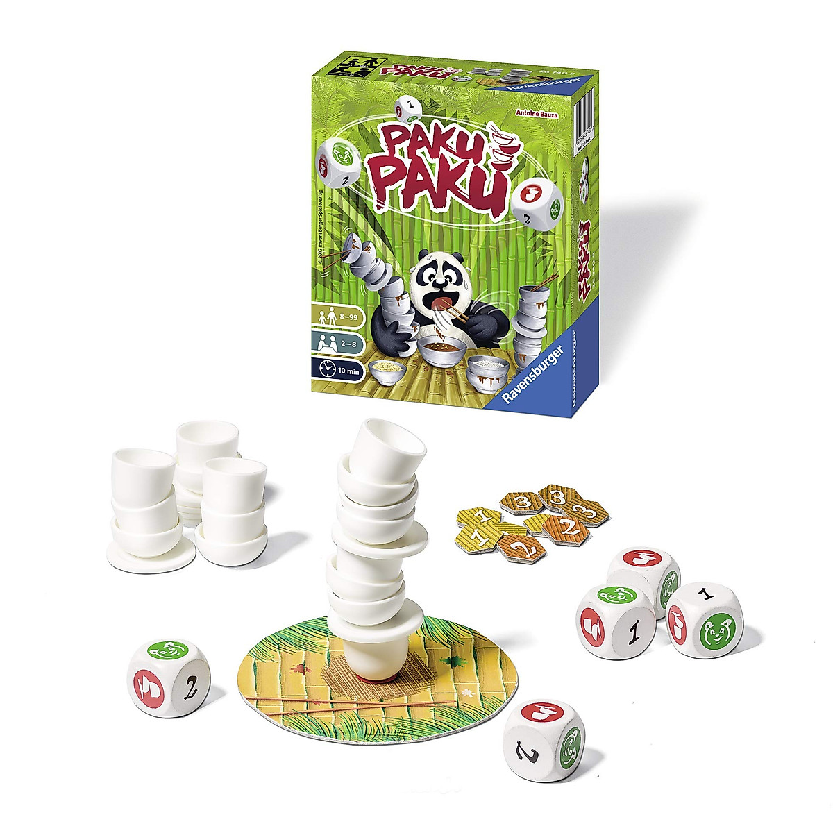 Ravensburger Paku Paku - Exciting Dice Game for Family Fun | Quick Play Time | Engaging Gameplay | Ideal for Group Activity | Sustainable Materials