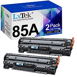 LxTek Compatible Toner Cartridge Replacement for HP 85A CE285A to Compatible with Laserjet Pro P1102W Pro P1109W M1212NF M1217NFW Printer (Black, 2-Pack)