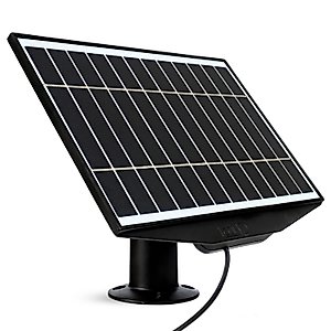 Leaf 10 6W Solar Panel Charger Compatible with Arlo Pro 3 Floodlight, Pro 4 & Pro 5S Outdoor Cameras | Adjustable Mount Extension Arm | Magnetic Charging Cable | Weather Resistant