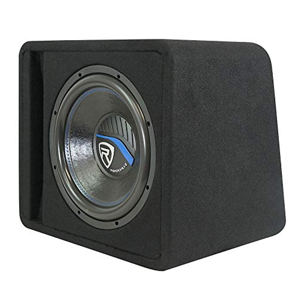 Rockville SK512 PACKAGE 12" 1400w Loaded K5 Car Subwoofer Enclosure+DB11 Amp, Black