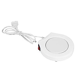 Heater Pad, 110V White Electric Powered Cup Warmer Heater Pad Coffee Tea Milk Mug US Plug
