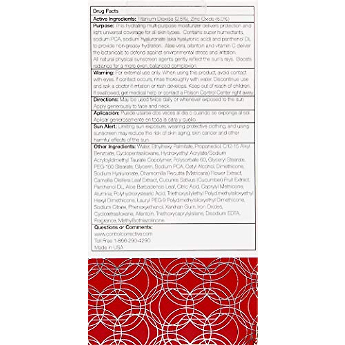 CONTROL CORRECTIVE Tinted Moisturizer With Spf 30, 2.5 Oz - Non-Greasy Hydration, Subtle, Healthy-Looking, Even Out Skin Tone, Moisturizes & Protects, Zinc, Titanium, Natural Sunscreen, Sheer Coverage