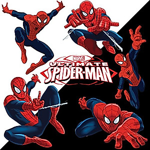 Spiderman Sticker Pack for Kids Room Wall Decor | Peel and Stick Wall Decal for Ultimate Spider-man Party Decoration by Dekosh