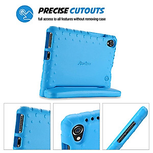 ProCase Kids Case for Lenovo Tab M8 4th Gen 2023/3rd Gen 2022/HD LTE 2021/Tab M8 HD//Smart Tab M8/Tab M8 FHD 2019, Lightweight Shockproof Kids Friendly Case for Lenovo Tab M8 Tablet 8" -Blue