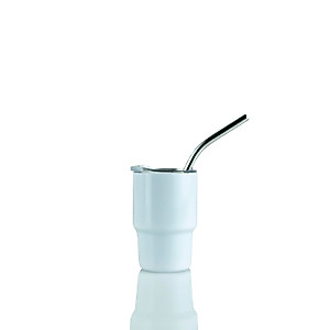 Hogg Mini Tumbler 6 Pack - 3oz Tumbler Shot Glass (Glow in the Dark), Sublimation Shot Glasses with Lids, 3 oz Shot Glasses, Mini Tumblers with Lids and Straws, Sublimation Shot Glass Blanks