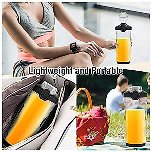 Modquen Personal Blender, Portable Blender for Shakes and Smoothies, Cordless Juicer Cup for Gym, Home and Office, 20 Oz (Black)