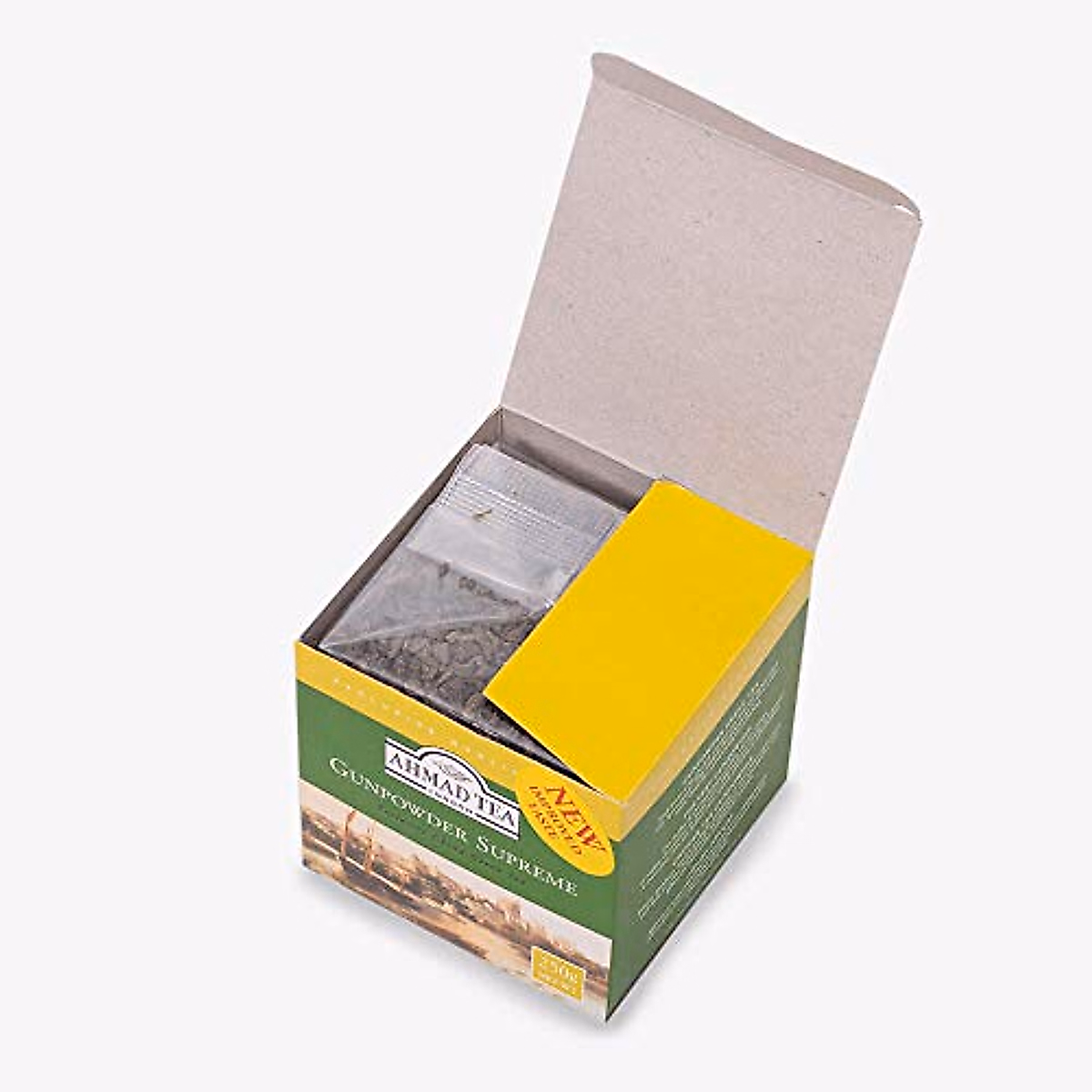 Ahmad Tea Green Tea, Gunpowder Loose Leaf, 500g - Caffeinated & Sugar Free