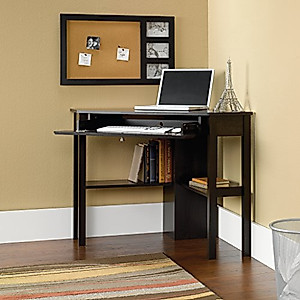 Sauder Beginnings Corner Computer Desk, Cinnamon Cherry finish