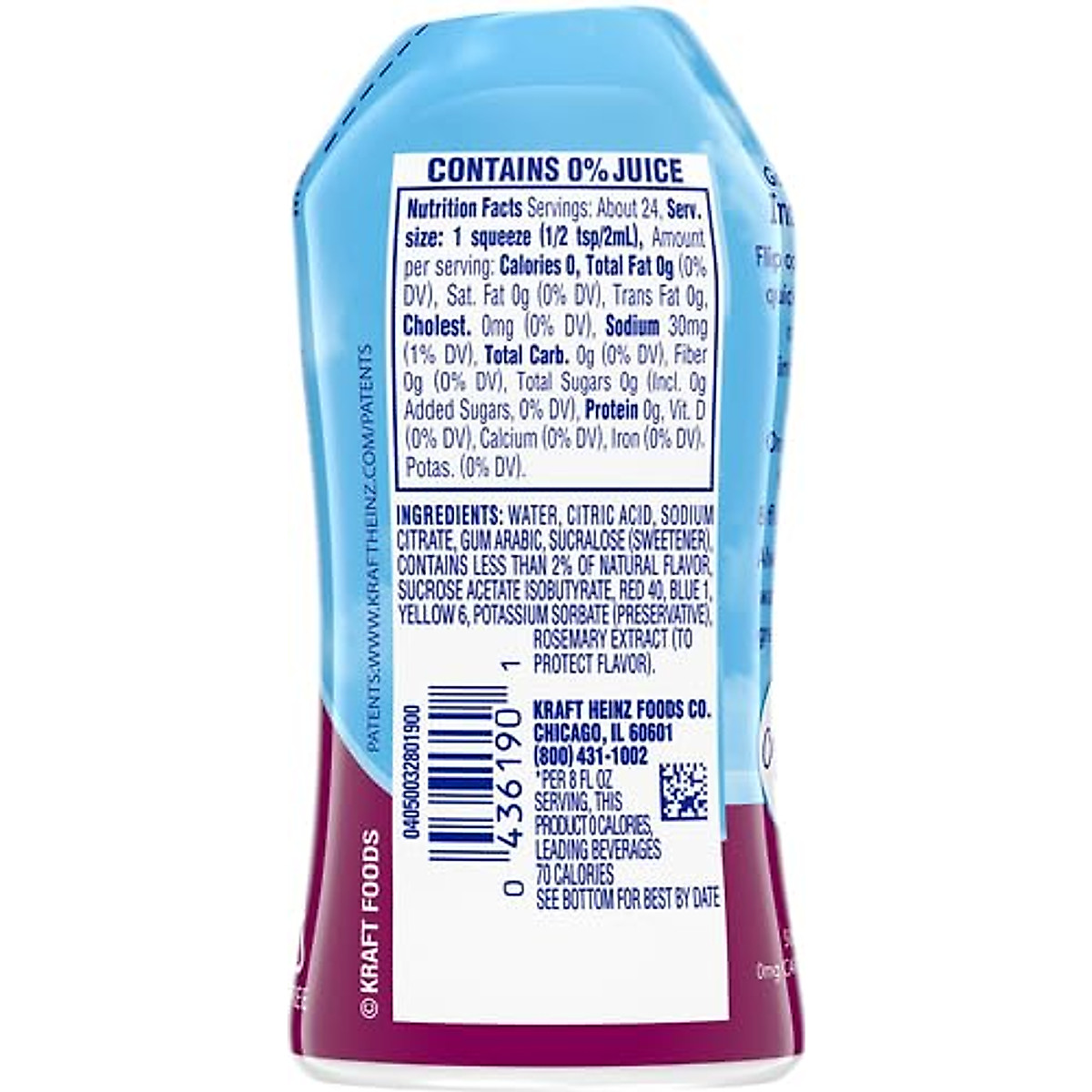 Crystal Light Sugar-Free Zero Calorie Liquid Water Enhancer - Blackberry Lemonade Water Flavor Drink Mix (1.62 fl oz Bottle)