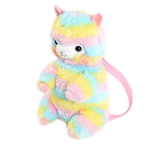 LANFIRE Cartoon Animal hamster squirrel backpack shoulder bag Rainbow Sheep Backpack panda backpack