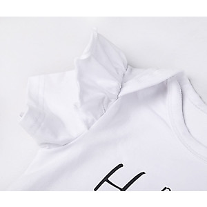 Zusnxaxe Newborn Baby Girls First Birthday Outfit Ruffles Sleeve Romper and Tutu Skirt with headband Holy Cow I'm One(Short Sleeve,12-18Months)