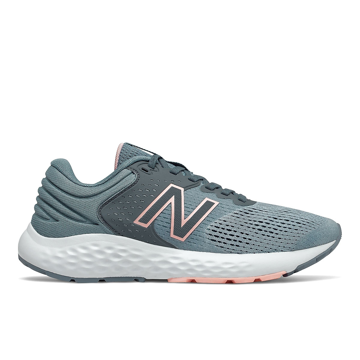 New Balance Women's 520 V7 Running Shoe, Grey/Silver/Teal, 8.5
