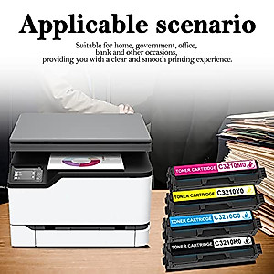 2 Pack Black High Yield C3210K0 Toner Cartridge Compatible Replacement for Lexmark C3224dw C3326dw MC3224dwe MC3224adwe MC3326adwe Printer