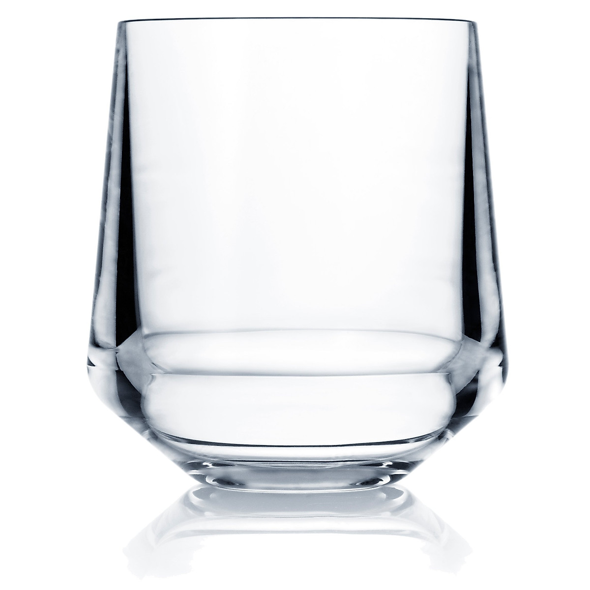 DRINIQUE Unbreakable Stemless Wine Glasses (Set of 4) 12oz Tritan Plastic Stemless Glassware for Indoor or Outdoor Use - Clear