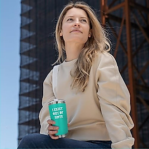 liabiliies i exist out of spite Tumbler Coffee Tumblers 20 oz Tumbler with Lid and Straw Insulated Tumblers Stainless Steel Tumbler