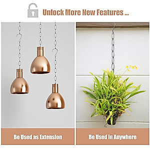 DTICON Hangers Space Saving, Metal Chain Clothes Hanger Organizer with 7 Slots, Magic Foldable Multiple Hangers in One,Collapsible Vertical Space Saver Hangers for Closet Organizer (Pack of 10) Silver